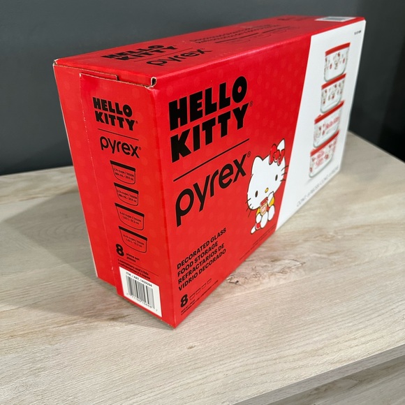 Pyrex | Kitchen | Hello Kitty Pyrex Decorated Glass Food Storage | Poshmark